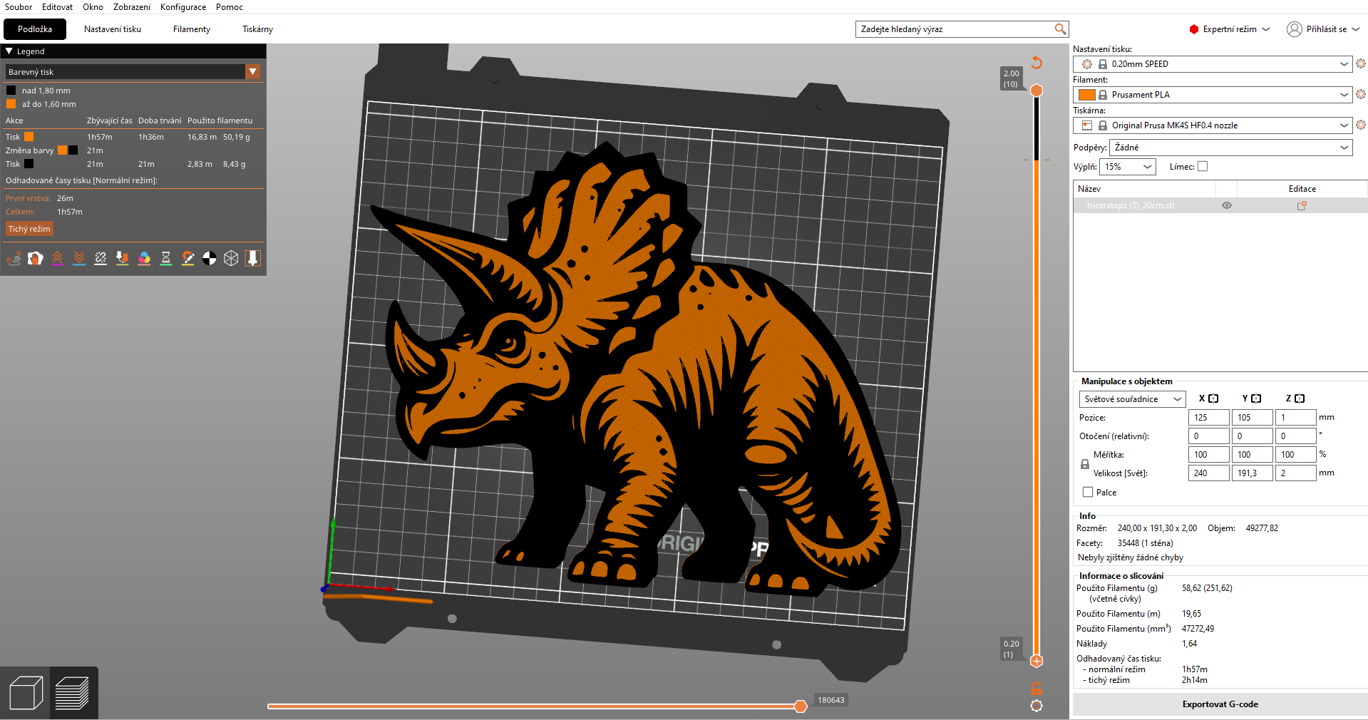 Three triceratopses by Nina Máčová | Download free STL model ...
