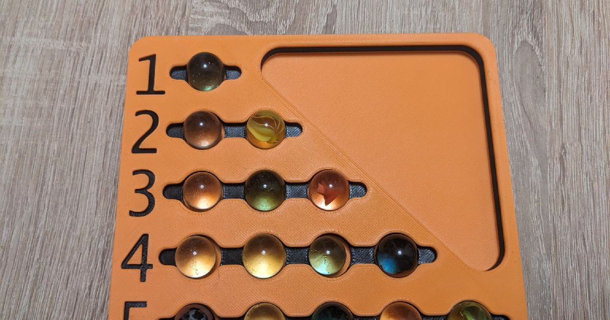 Montessori numbers marbles by anthan.cz | Download free STL model ...