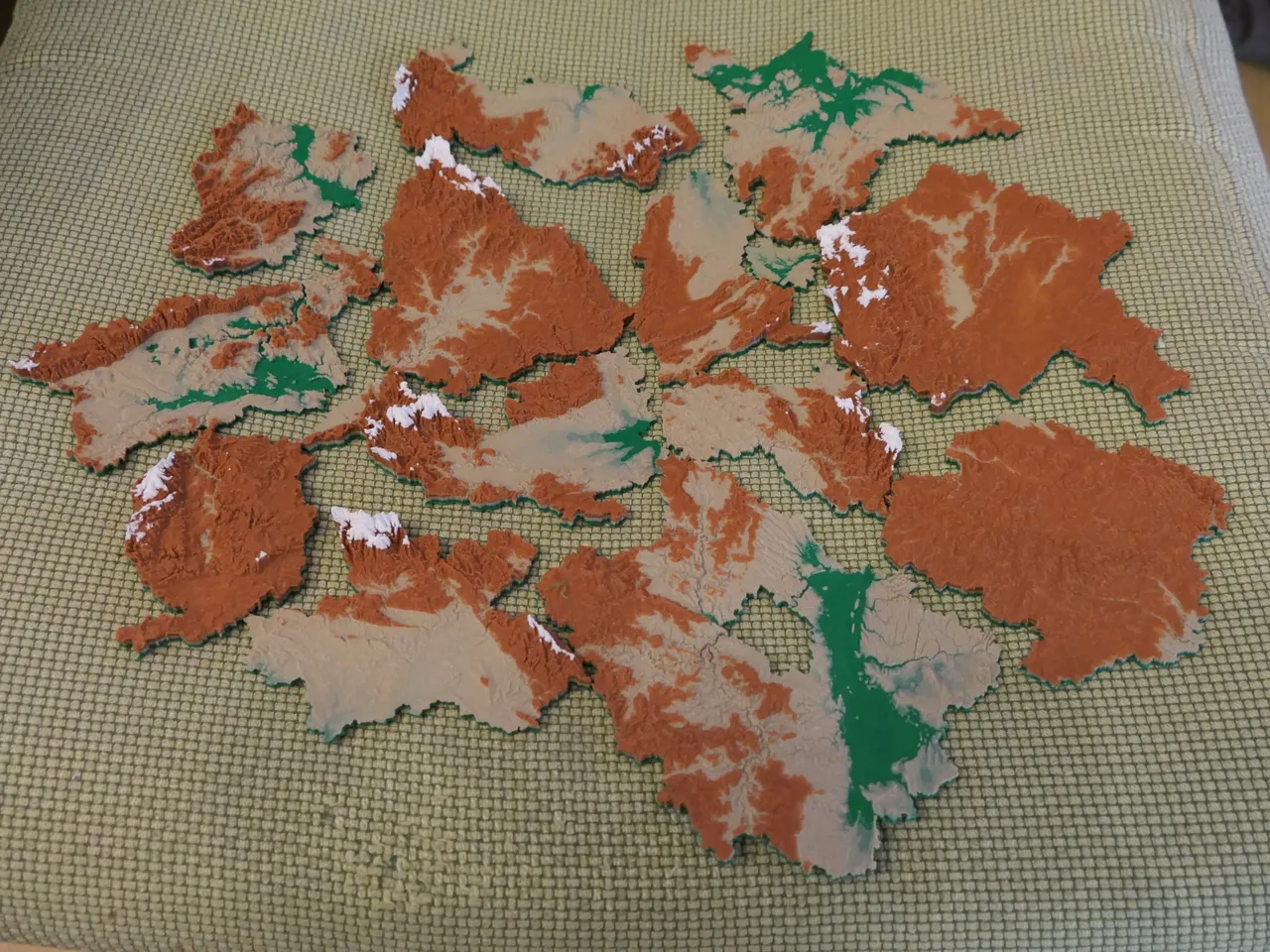 Plastická mapa ČR po regionech by VlaJu | Download free STL model ...