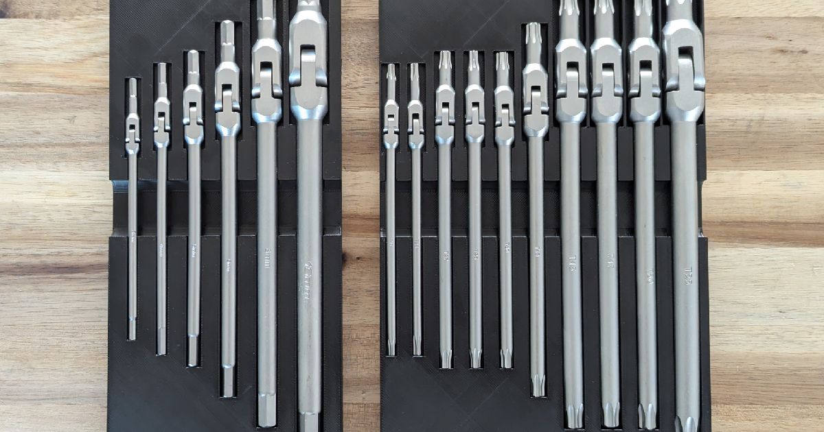 HexPro Pivot Head Wrench Holders - Gridfinity da Plastic Robot ...