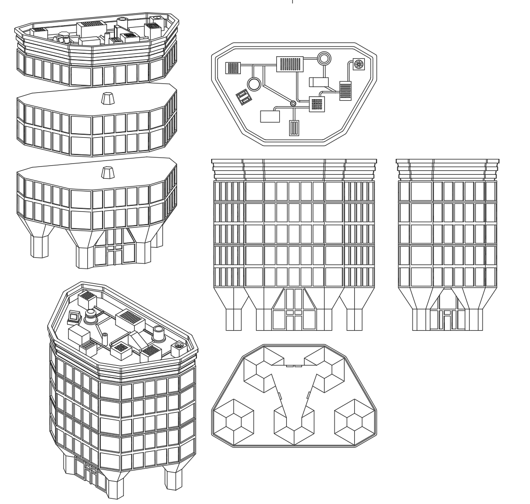 6mm scale Commercial Building - Young Sutton and Roth Building ...