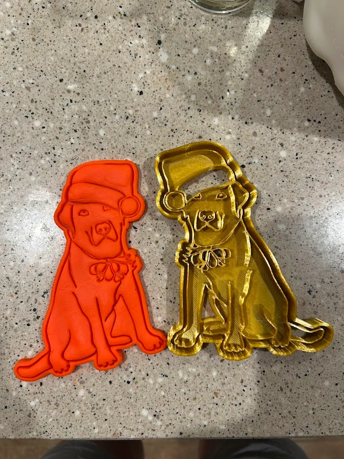 Christmas Labrador Cookie Cutter by The Redneck | Download free STL ...