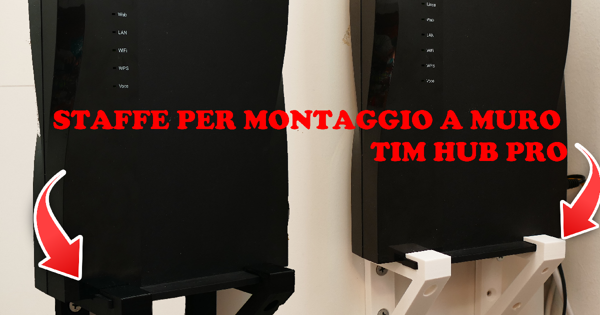 TIM HUB PRO wall mounting - montaggio a muro by emachestnut | Download ...