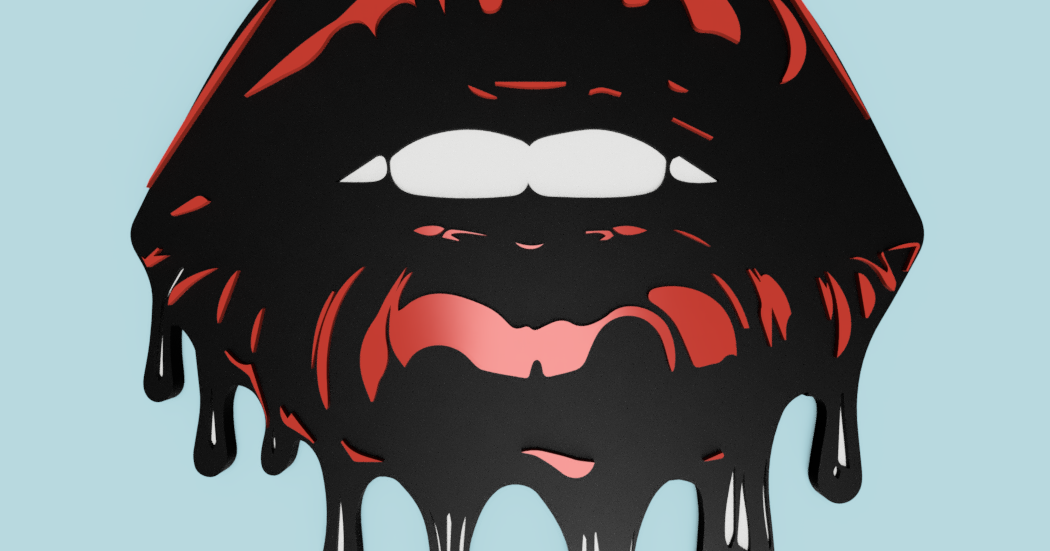 Dirty Lips Decoration by Paggyka | Download free STL model | Printables.com