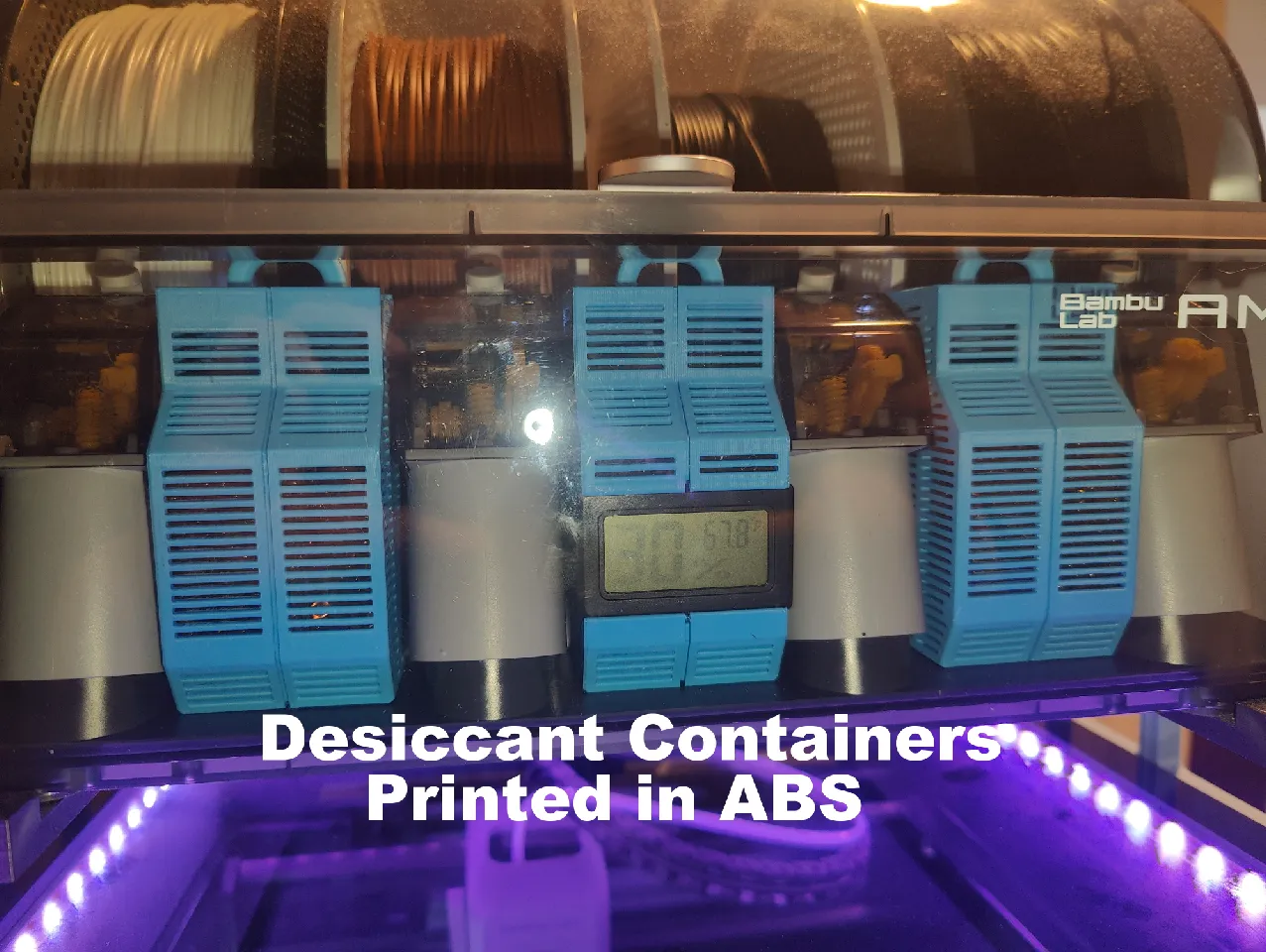 Bambu Lab AMS Desiccant Containers by Reamo | Download free STL model | Printables.com