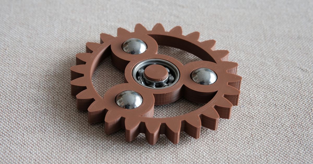 Gear Fidget Spinner by Biomech | Download free STL model | Printables.com