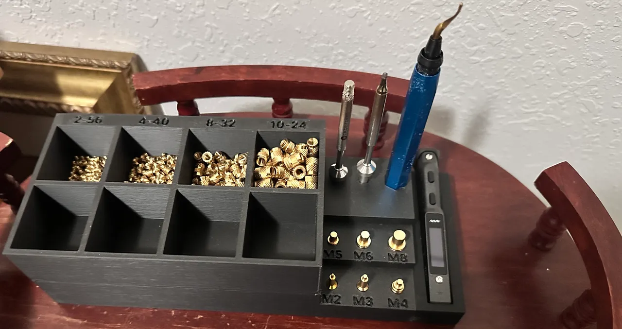 Threaded insert bins + tool holder by Jose Gonzalez | Download free STL ...