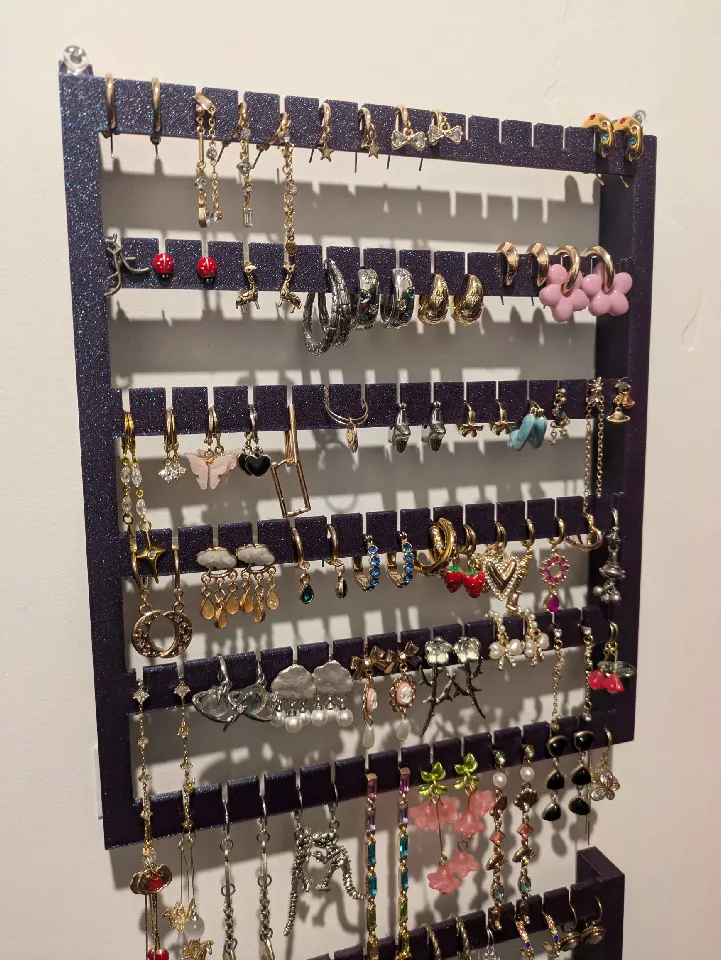Wall Mounted Earring Holder by xSooDx | Download free STL model ...