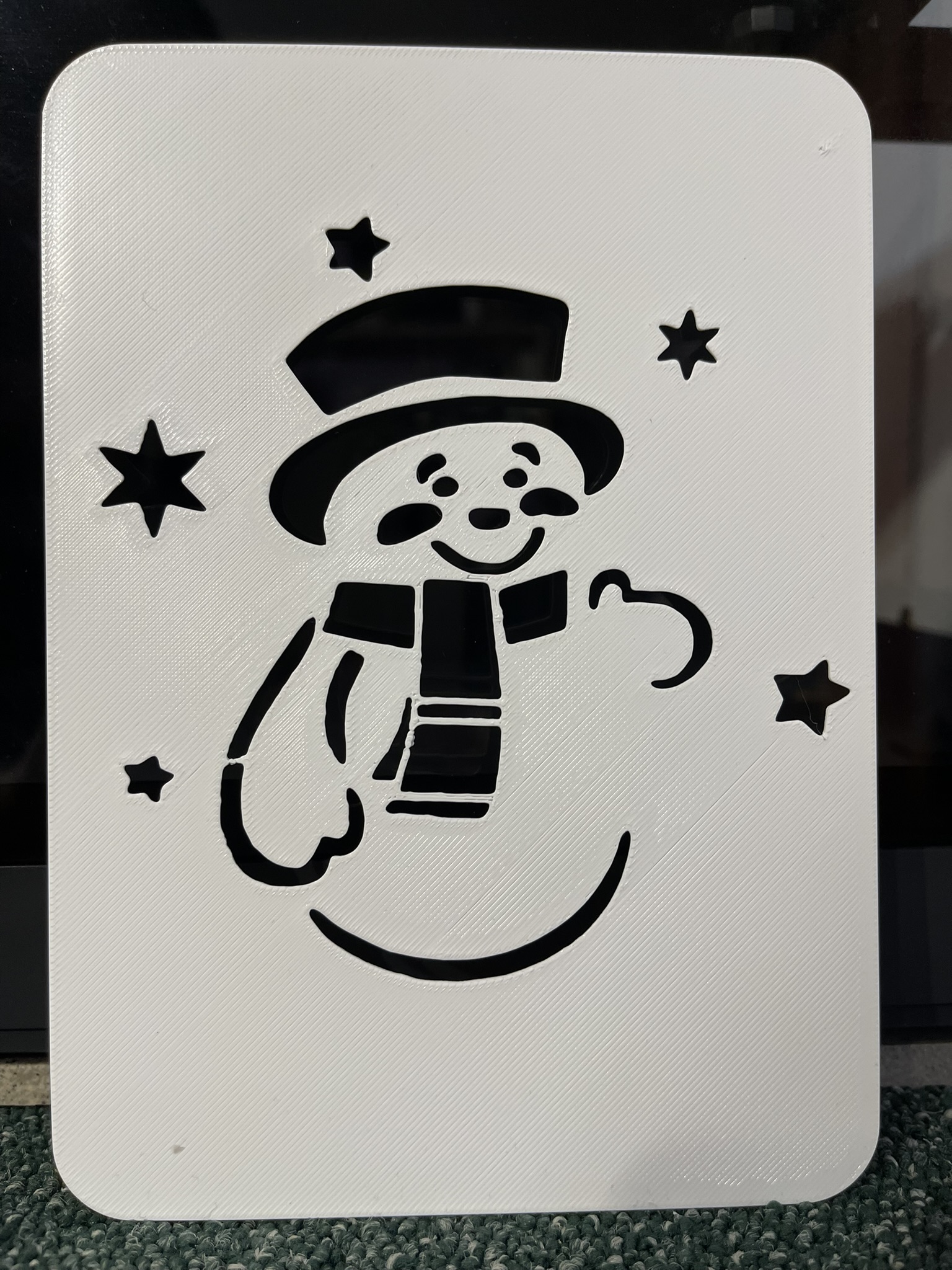 Snowman - Template Stencil for drawing and painting by ideat0m ...