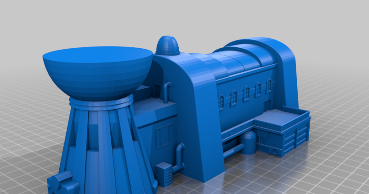 SciFi Building - Planet Express - 6mm by Shiaic3D | Download free STL ...