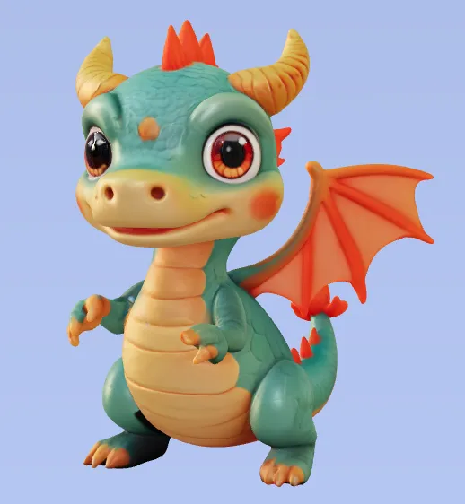 cute dragon by David | Download free STL model | Printables.com