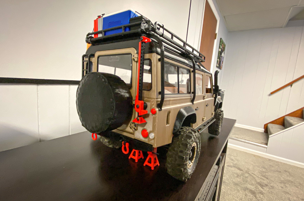 3DSets Landy Wagon Rear Hi-Lift Jack Mount(s) by 3DPrintSOS | Download ...