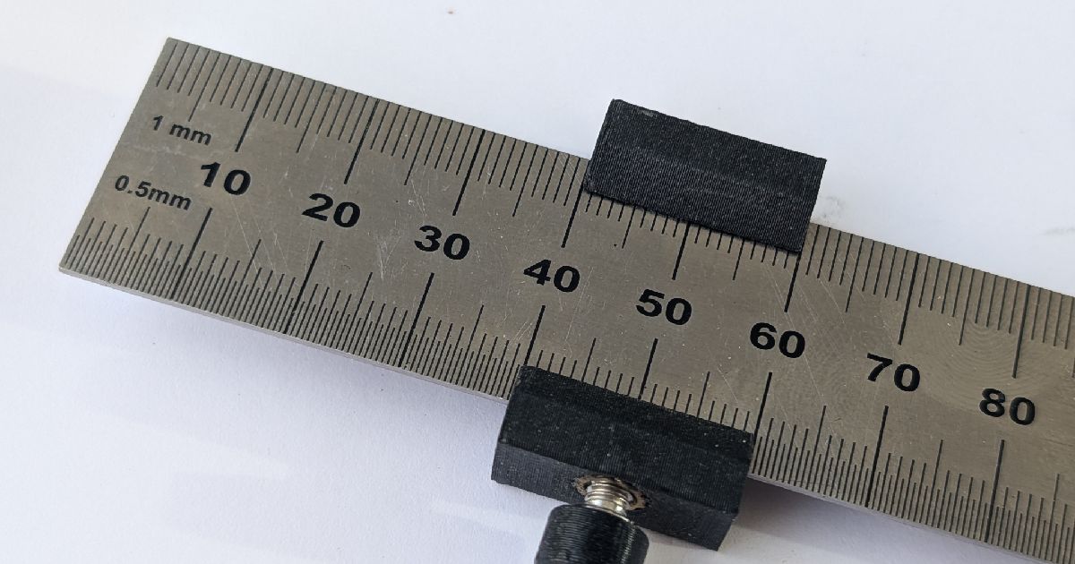 Ruler stop block by bstolk | Download free STL model | Printables.com