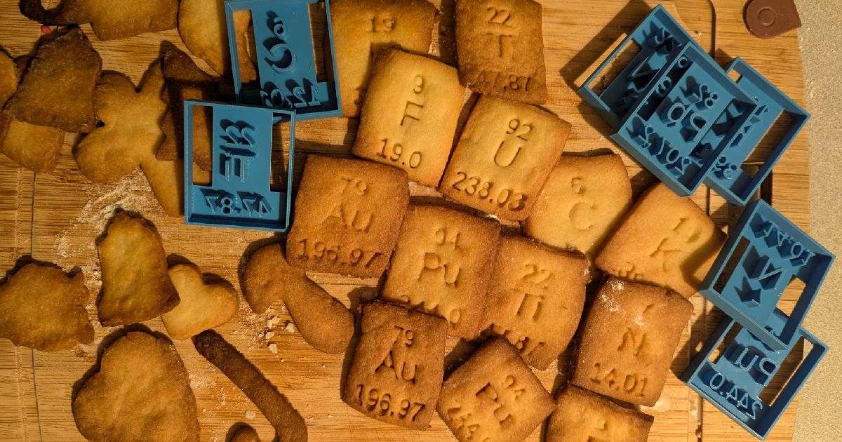 Elements Cookie Cutter - Science Periodic System por Spanholz ...