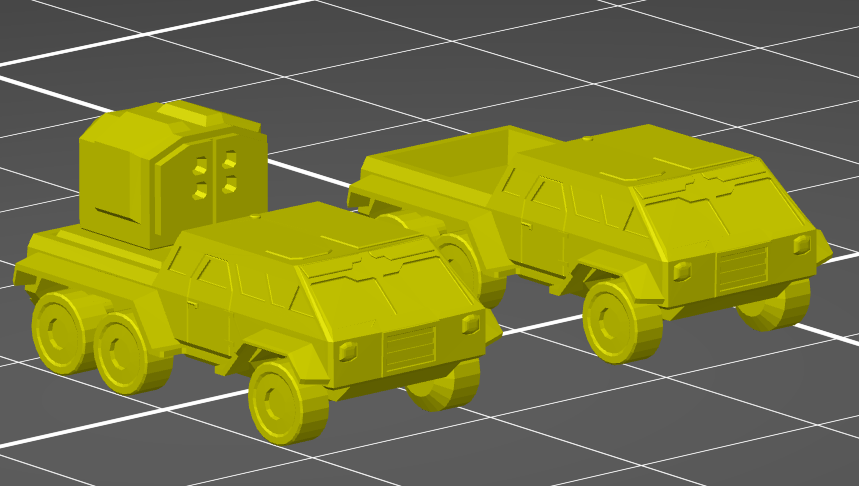 FightTech - Small Military Car (HBS) - 6mm by Shiaic3D | Download free ...