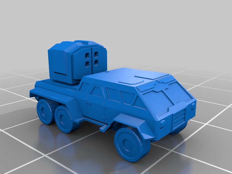 FightTech - Small Military Car (HBS) - 6mm by Shiaic3D | Download free ...
