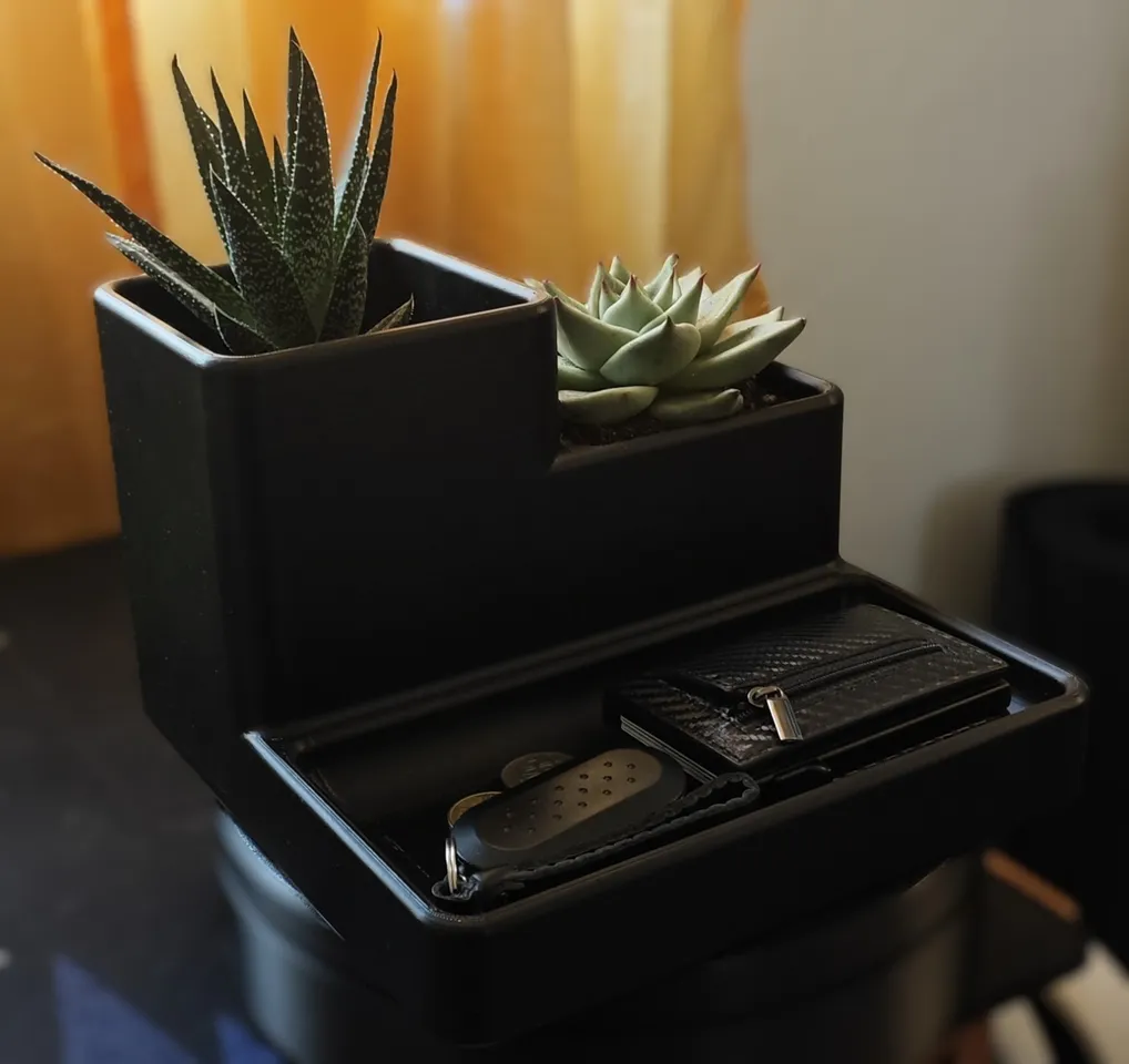 Key tray with pots by JustAGuy | Download free STL model | Printables.com