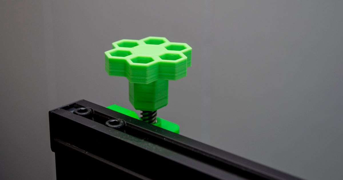 Ender Z-Axis Knob - Honeycomb by 3DPrintSOS | Download free STL model ...