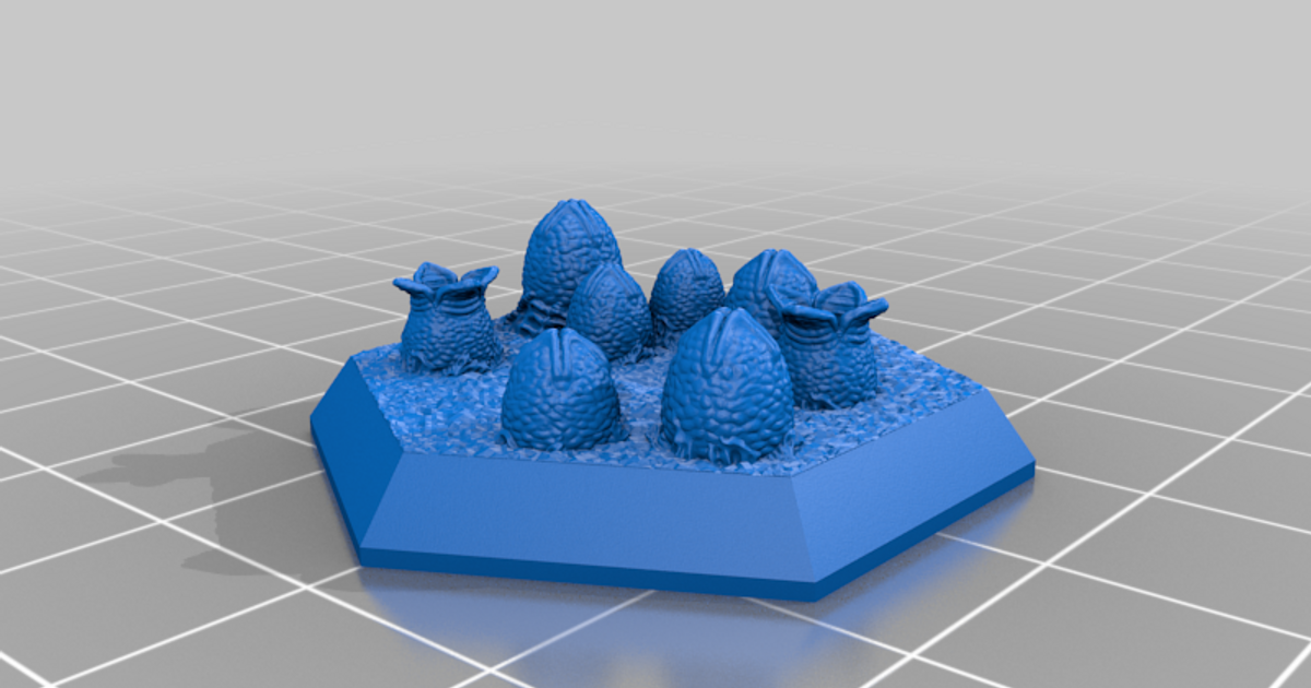 Hex Base - Bio-Alien Set by Shiaic3D | Download free STL model ...