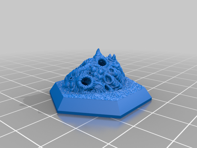 Hex Base - Bio-Alien Set by Shiaic3D | Download free STL model ...