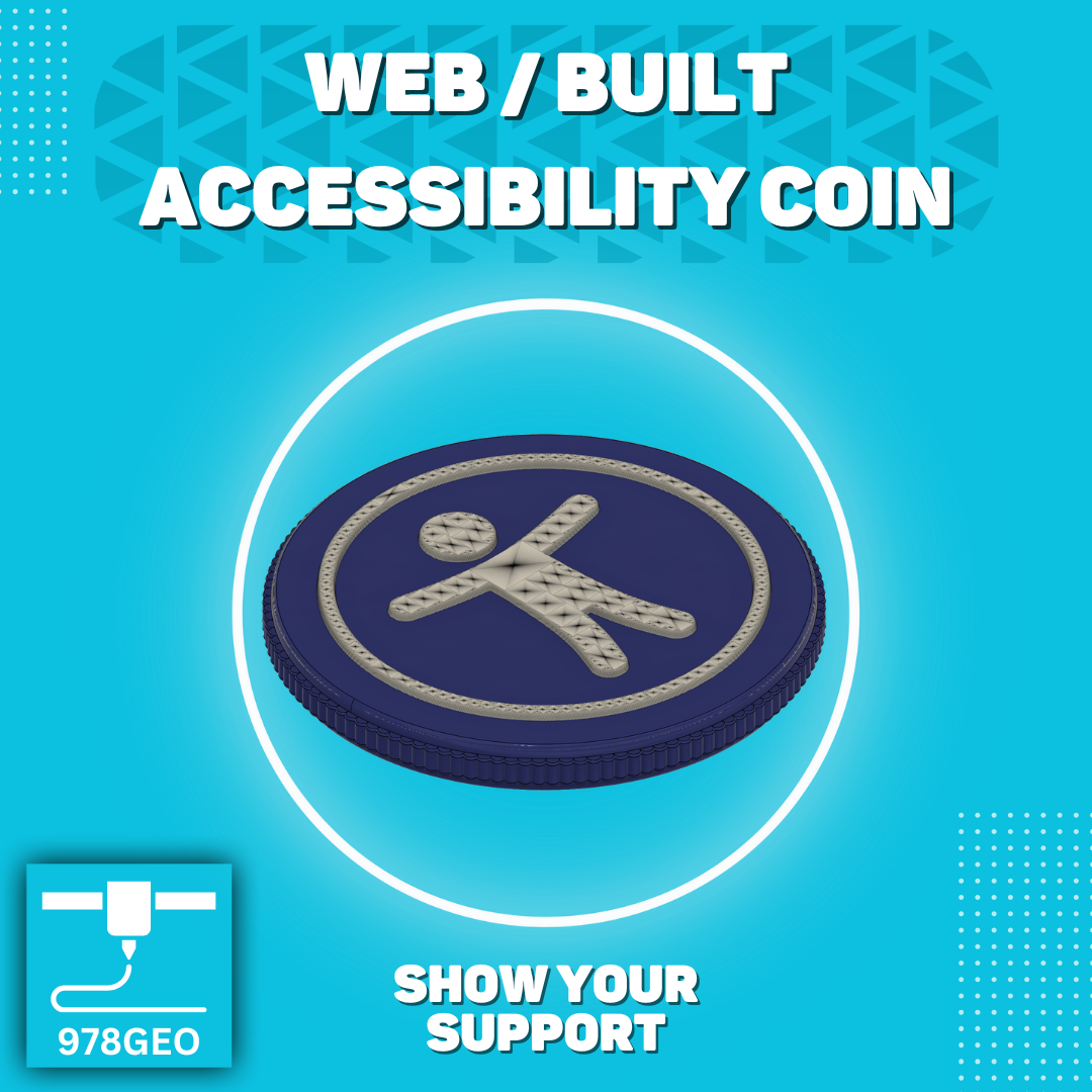 Web/Built Accessibility Coin - A11Y - Support Web & Built Environment ...