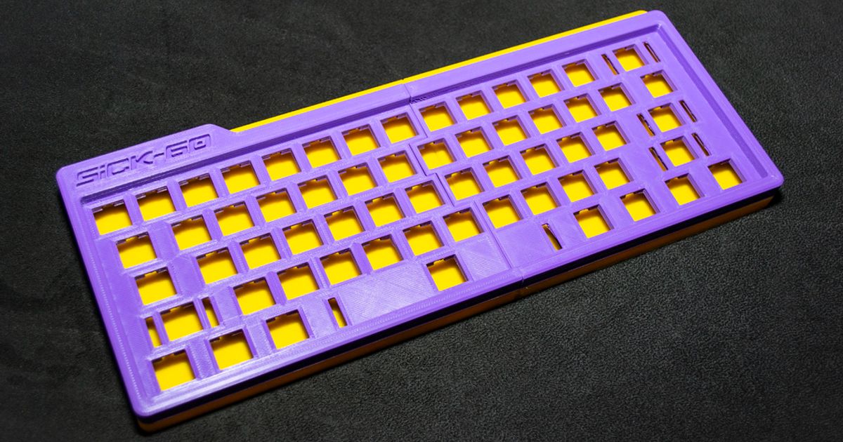 Mechanical Keyboard - SiCK-60 (60%) by 3DPrintSOS | Download free STL ...