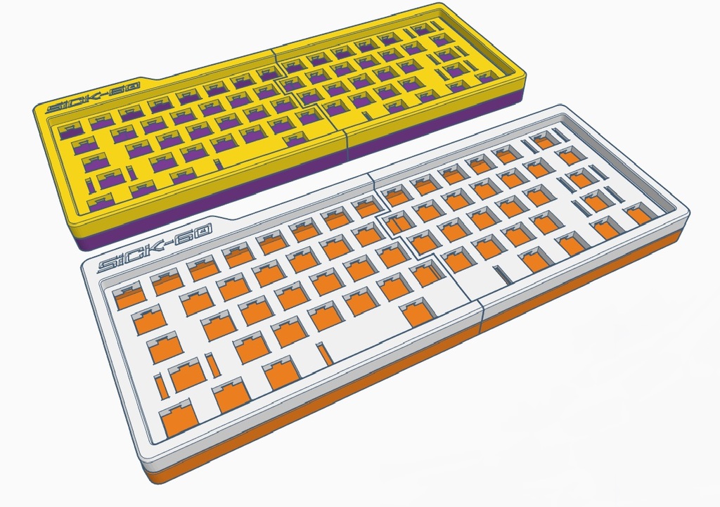 Mechanical Keyboard - SiCK-60 (60%) by 3DPrintSOS | Download free STL ...