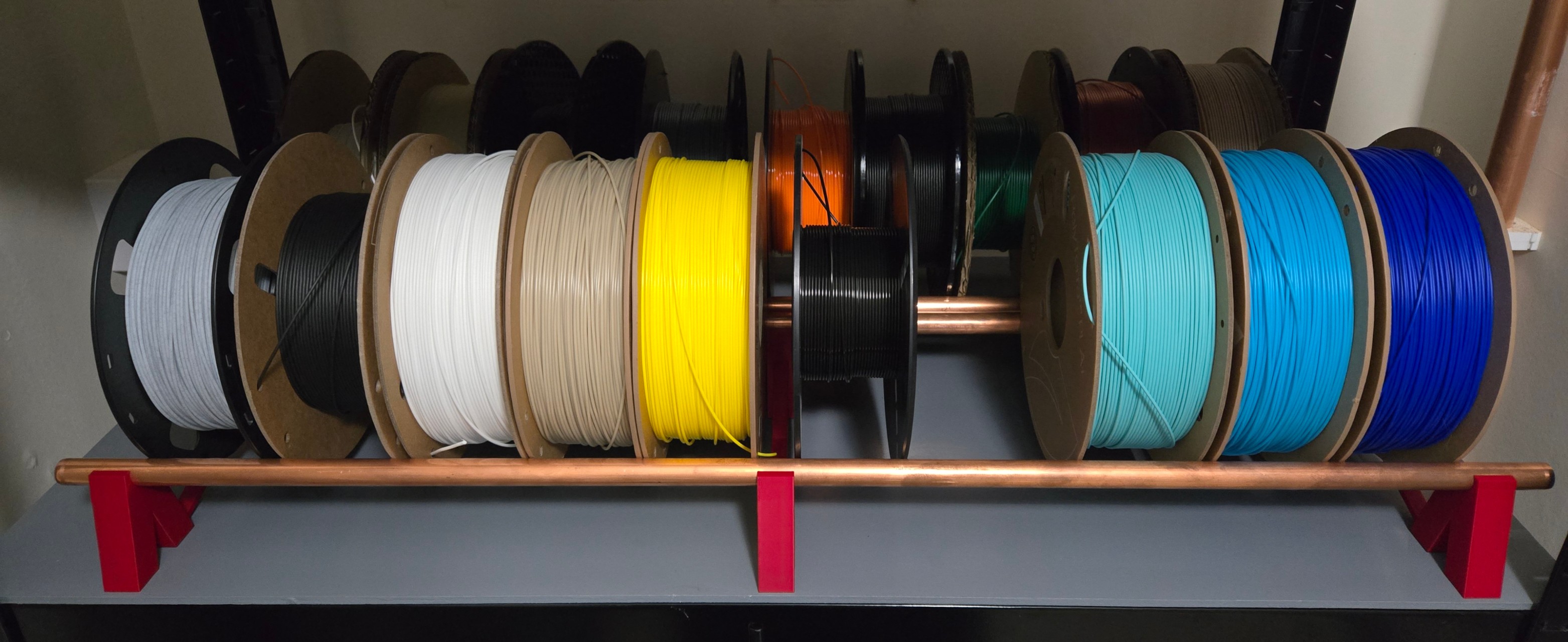Filament Spool Storage Rack using Copper Pipes par Filcuk | Téléchargez ...
