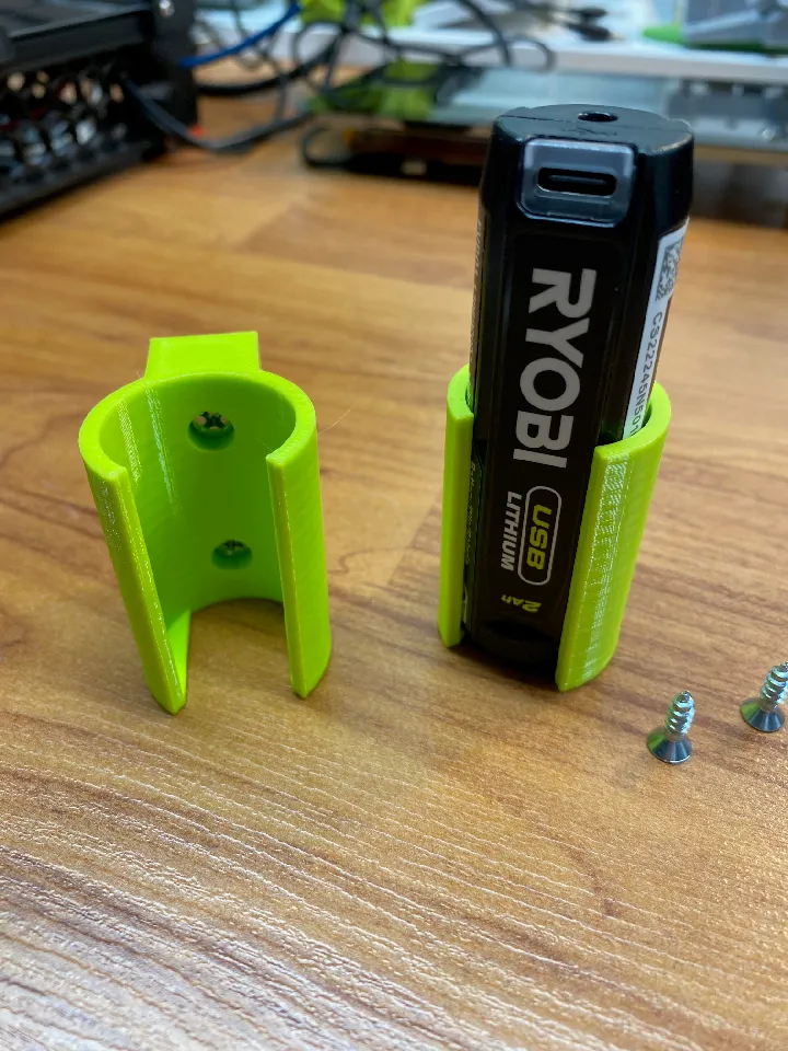 Ryobi USB Lithium Battery Holder by russeja1 | Download free STL model ...