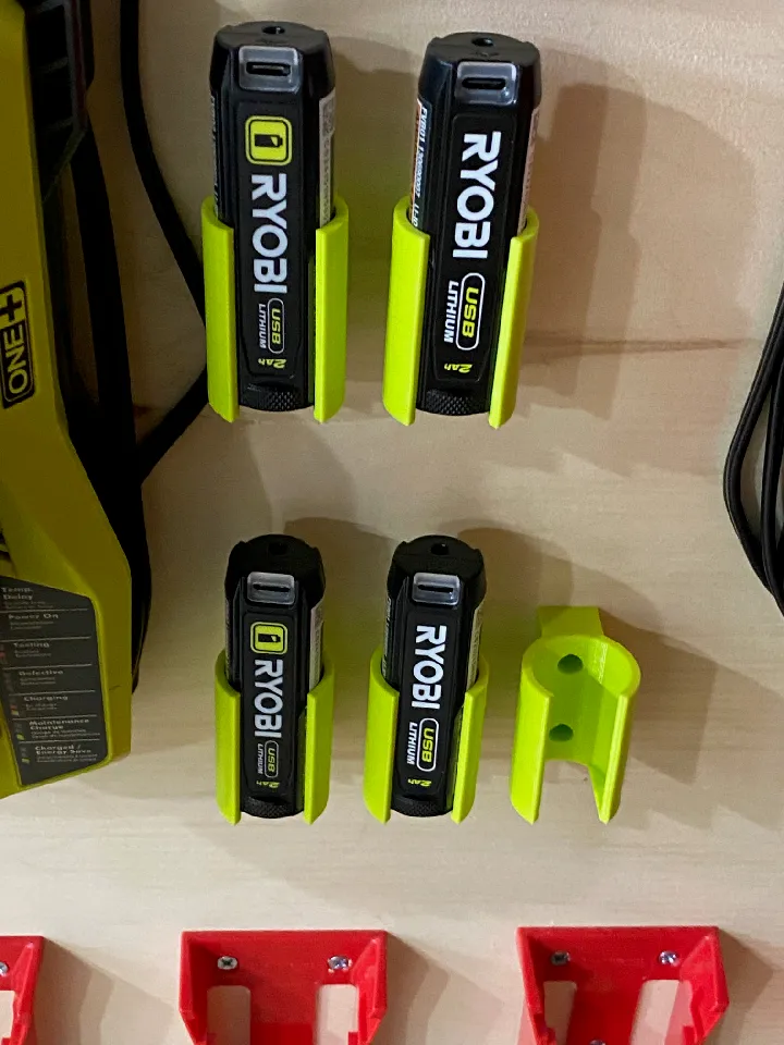 Ryobi USB Lithium Battery Holder by russeja1 | Download free STL model ...