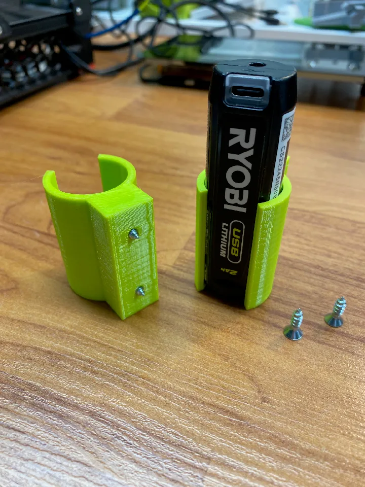 Ryobi USB Lithium Battery Holder by russeja1 | Download free STL model ...