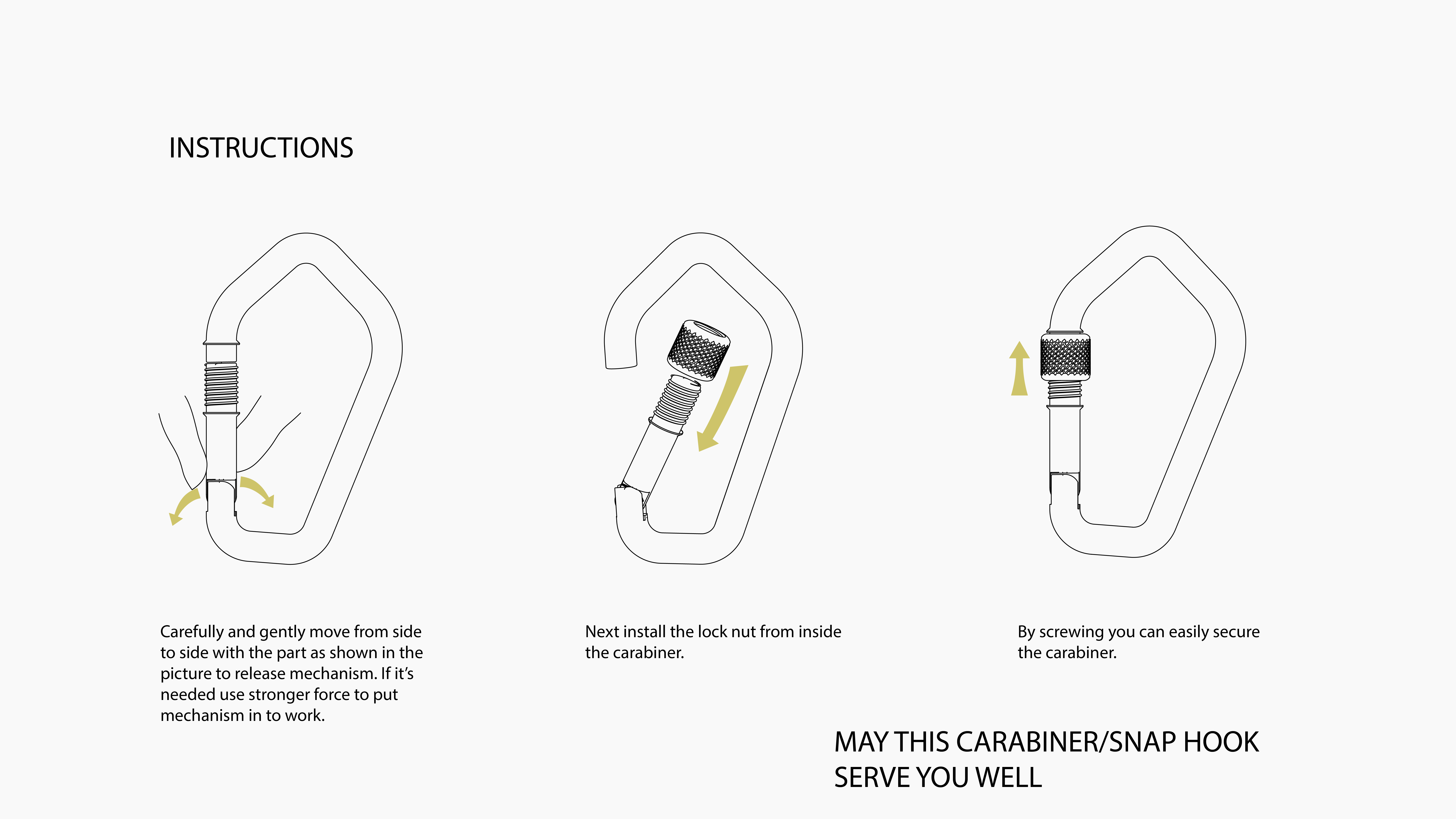 snap hook/carabiner_STOAT by Contraband Prints | Download free STL ...