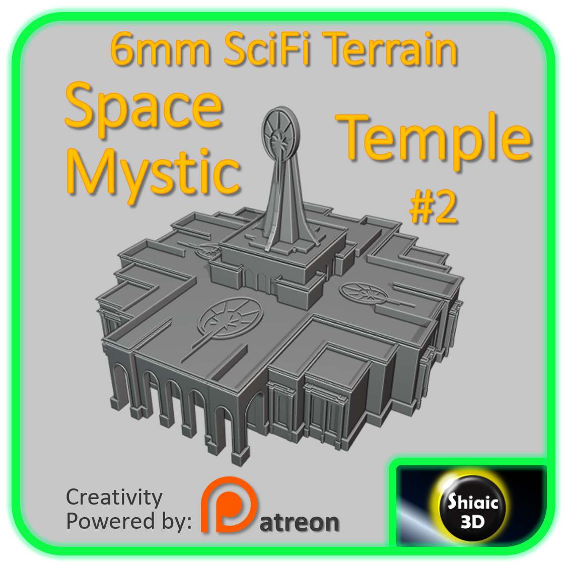 SciFi Building - Unity City - Space Mystic Temple II - 6mm by Shiaic3D ...