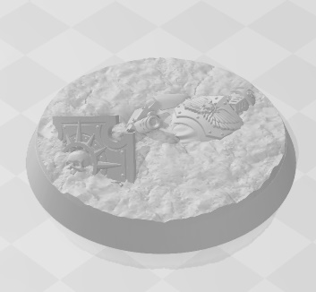 40mm Base with Corpse by Jesse Morton | Download free STL model ...