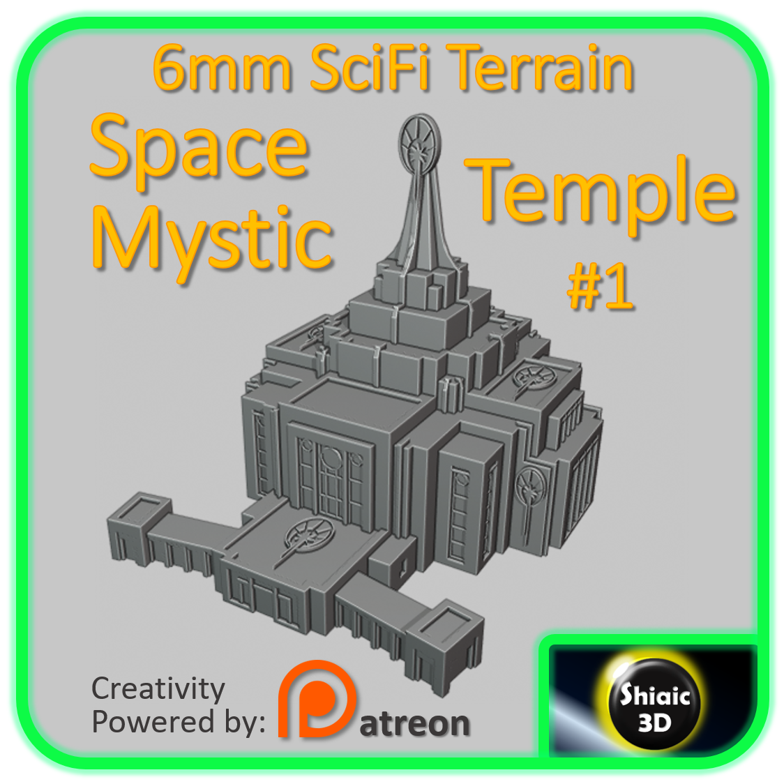 SciFi Building - Unity City - Space Mystic Temple - 6mm by Shiaic3D ...