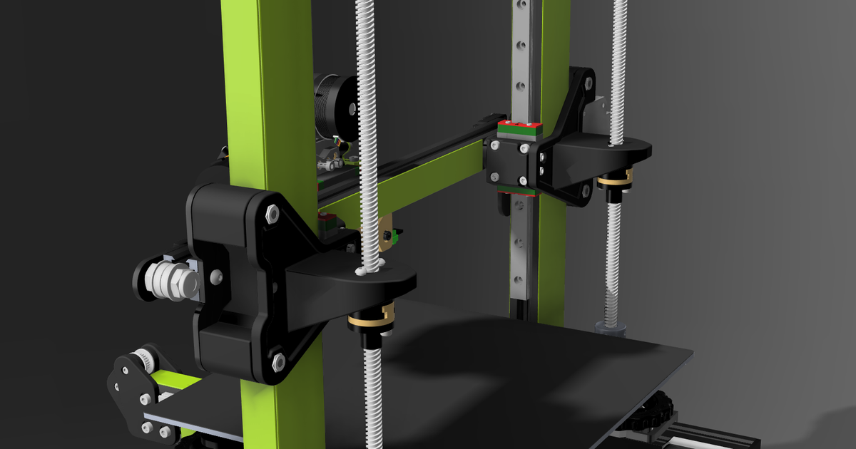 Ender 3 Dual Z-Axis Linear Rails by Lemcott | Download free STL model ... Ender 3 Dual Z-Axis Linear Rails by Lemcott | Download free STL model ...
