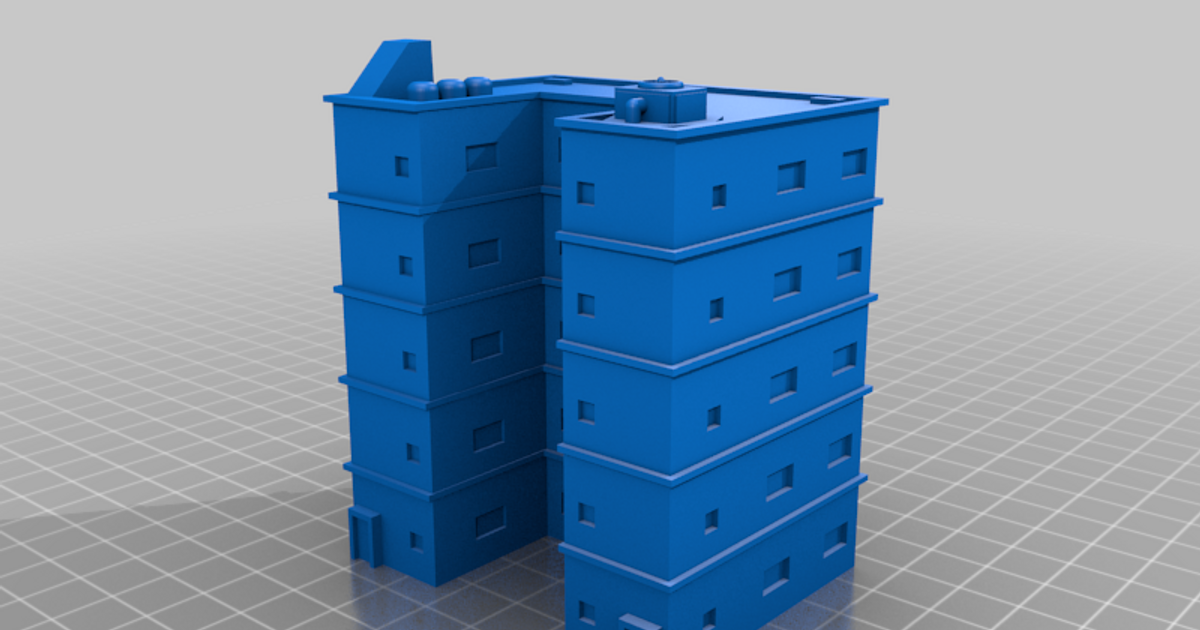 Modern Residential Apartment Building - 6mm by Shiaic3D | Download free ...