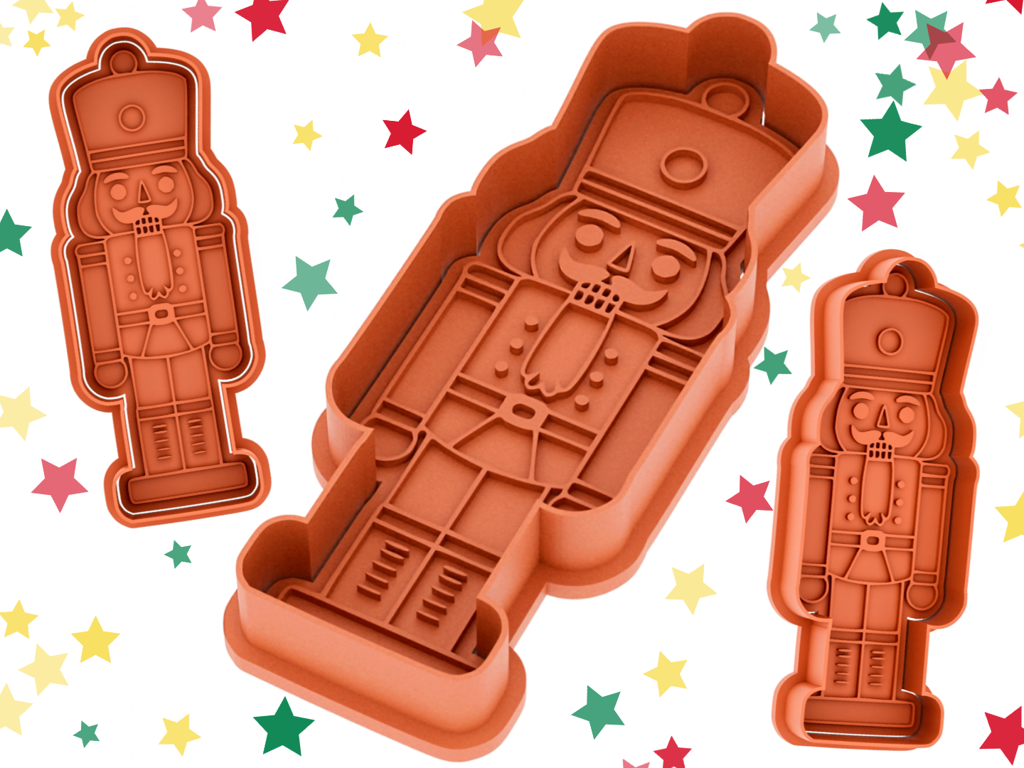 Christmas Nutcracker Cookie Cutter and Stamp! Big cookie cutter by ...