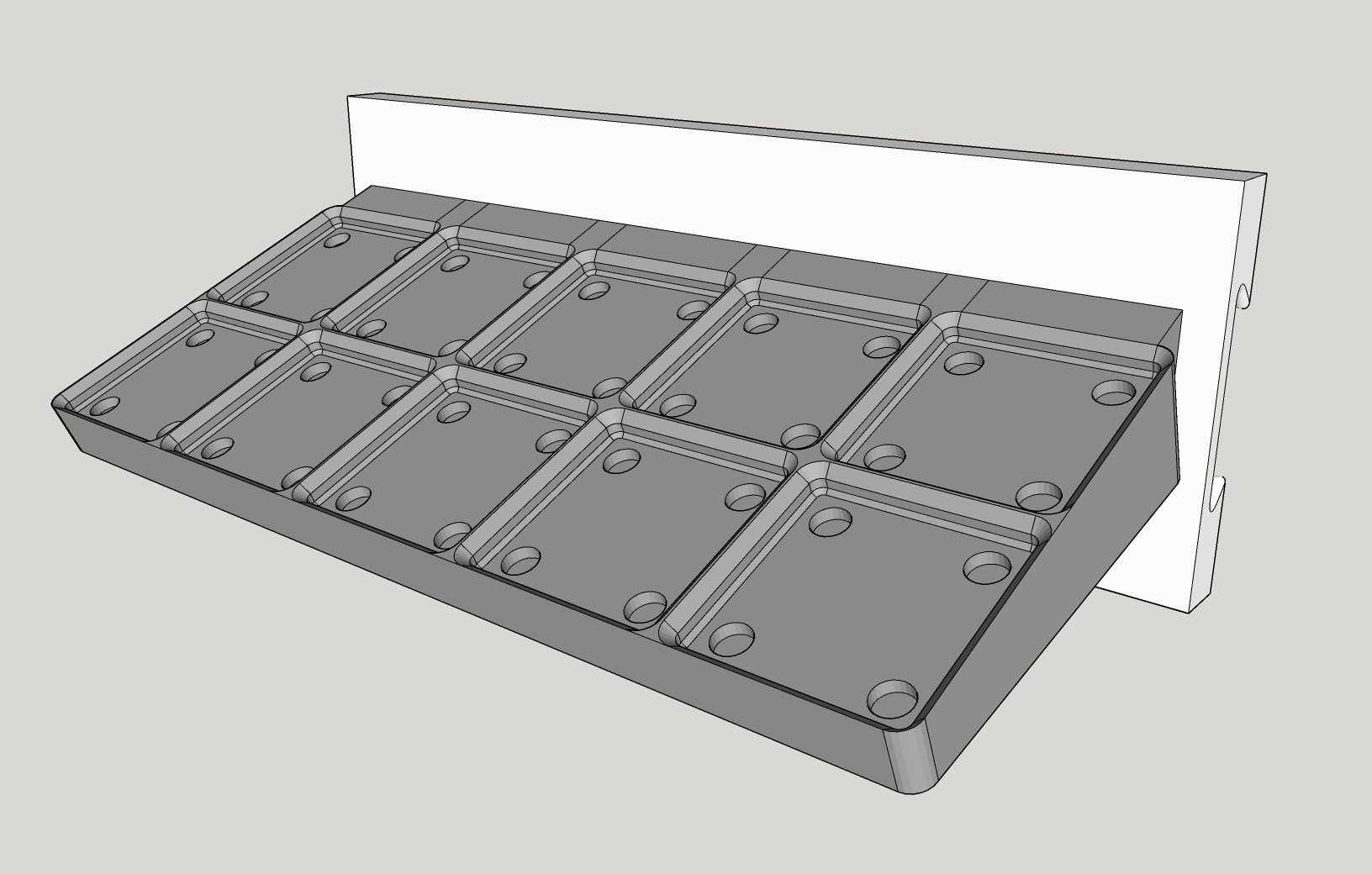 gridfinity 2x5 bin holder for modula system by Richard Schalander ...