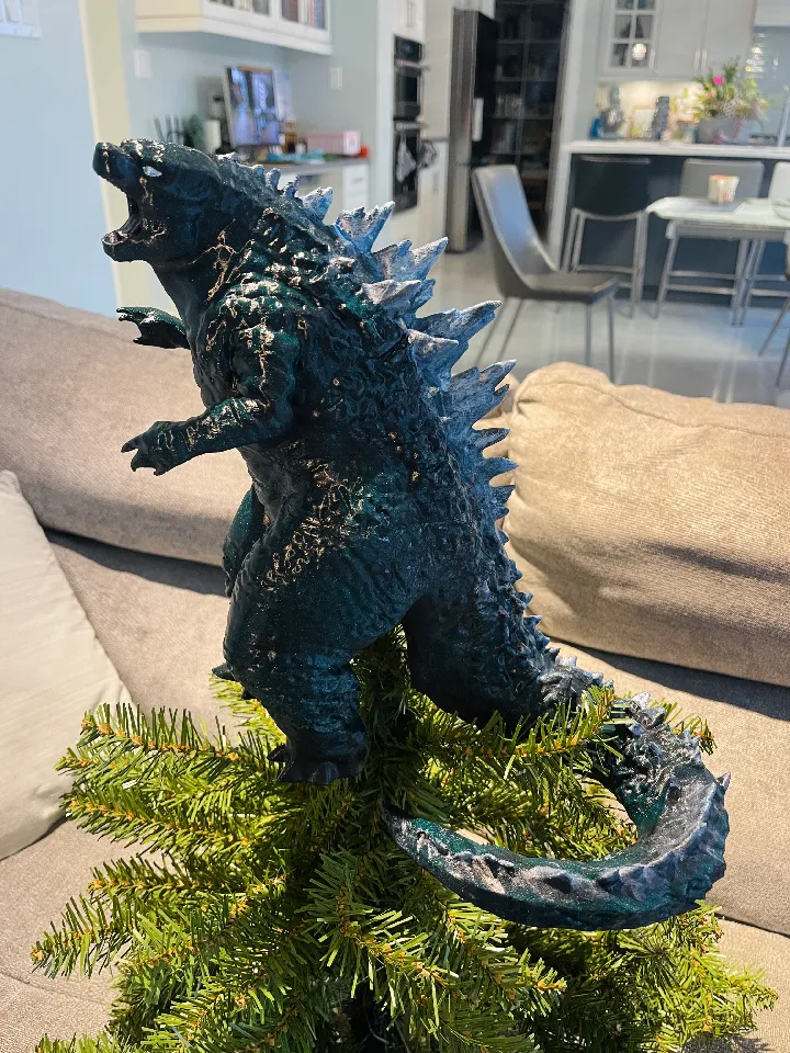Godzilla Christmas Tree Topper by Reddaux | Download free STL model ...