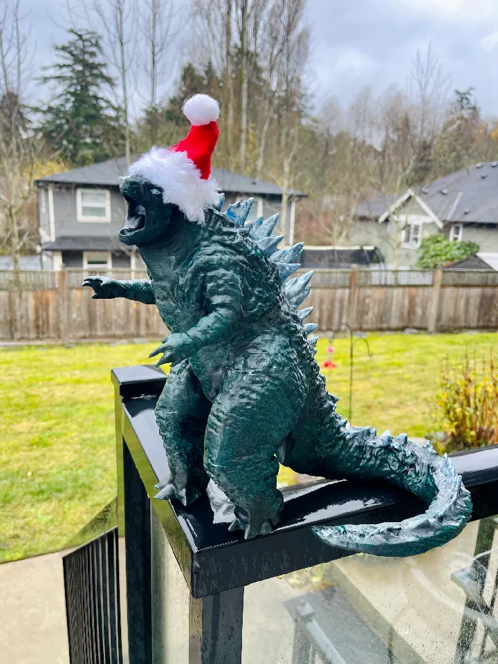 Godzilla Christmas Tree Topper by Reddaux | Download free STL model ...