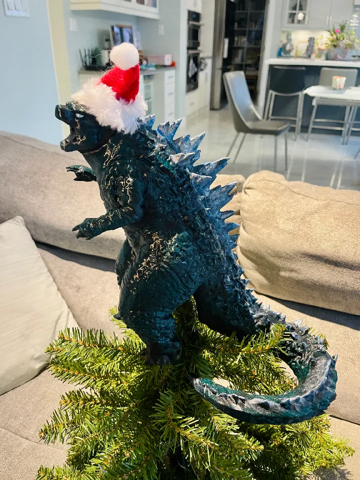 Godzilla Christmas Tree Topper by Reddaux | Download free STL model ...