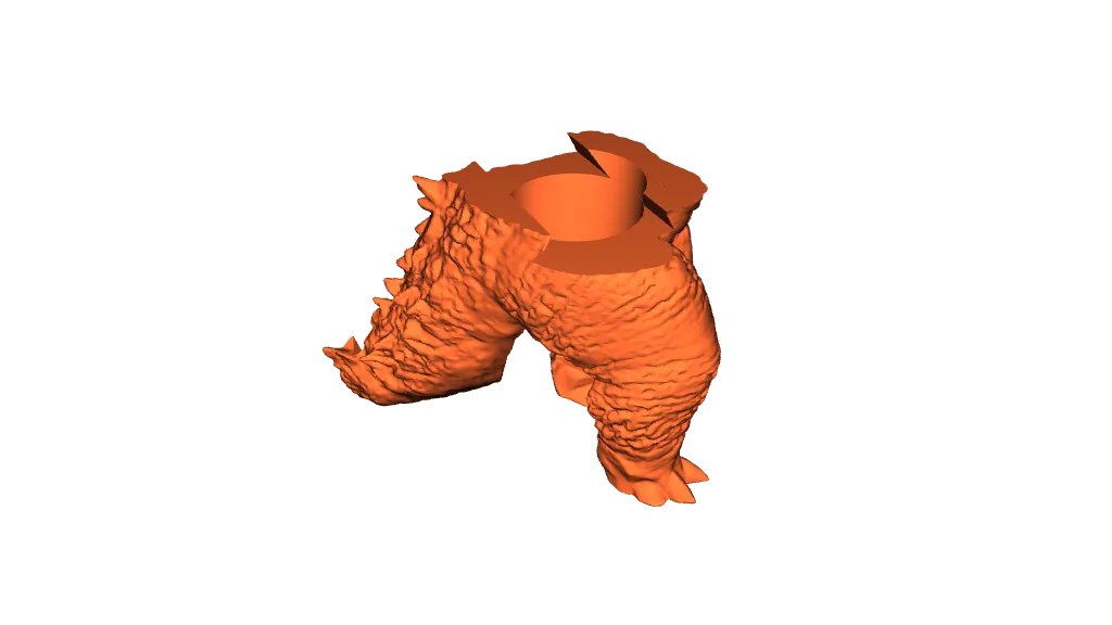 Godzilla Christmas Tree Topper by Reddaux | Download free STL model ...