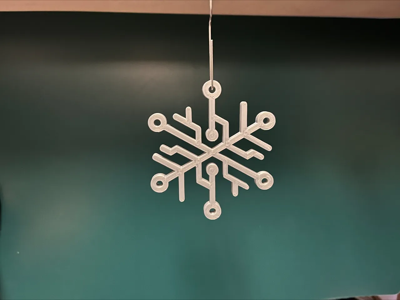 Cyber Snowflake Christmas Ornament by SethR1223 | Download free STL ...