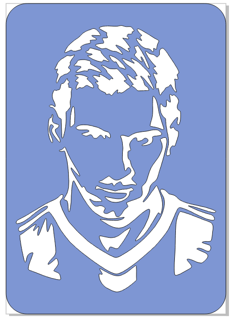 Lionel Messi - Template Stencil for drawing and painting by ideat0m ...