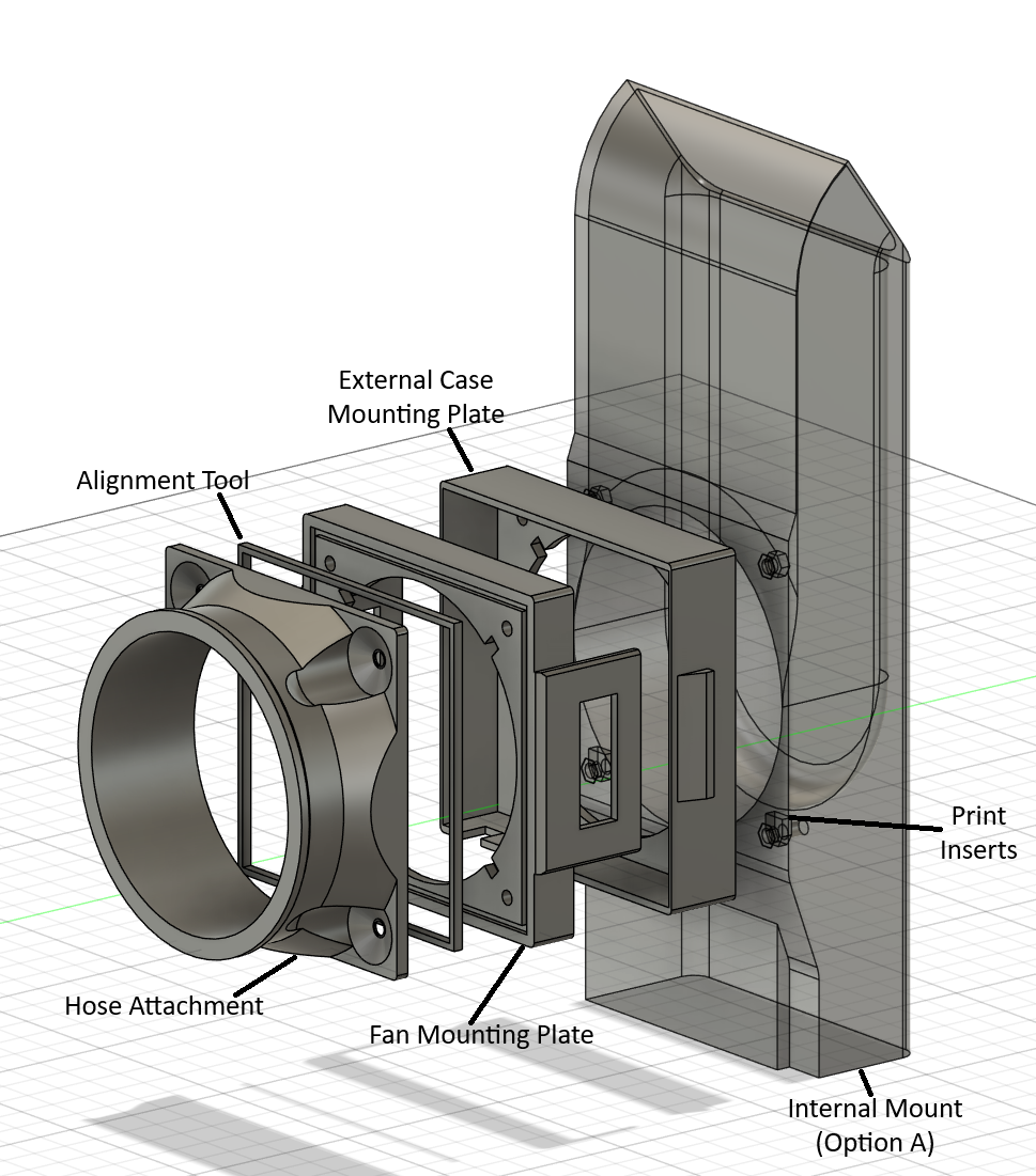 Enclosure Fume Extractor Attachment by SodaNics | Download free STL ...