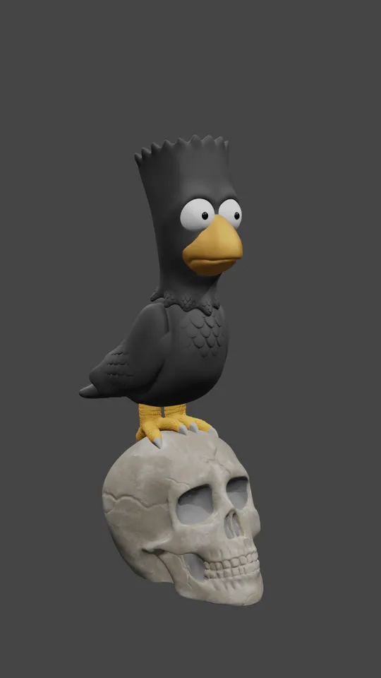 Bart The Raven by DoubleDSculpt | Download free STL model | Printables.com
