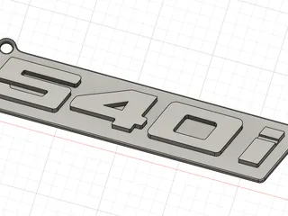 bmw 540i emblem keychain by JoelK | Download free STL model ...