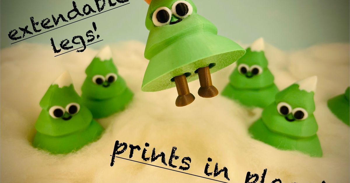 Christmas tree | wobbly legs | print in place by Pelixx01 | Download ...