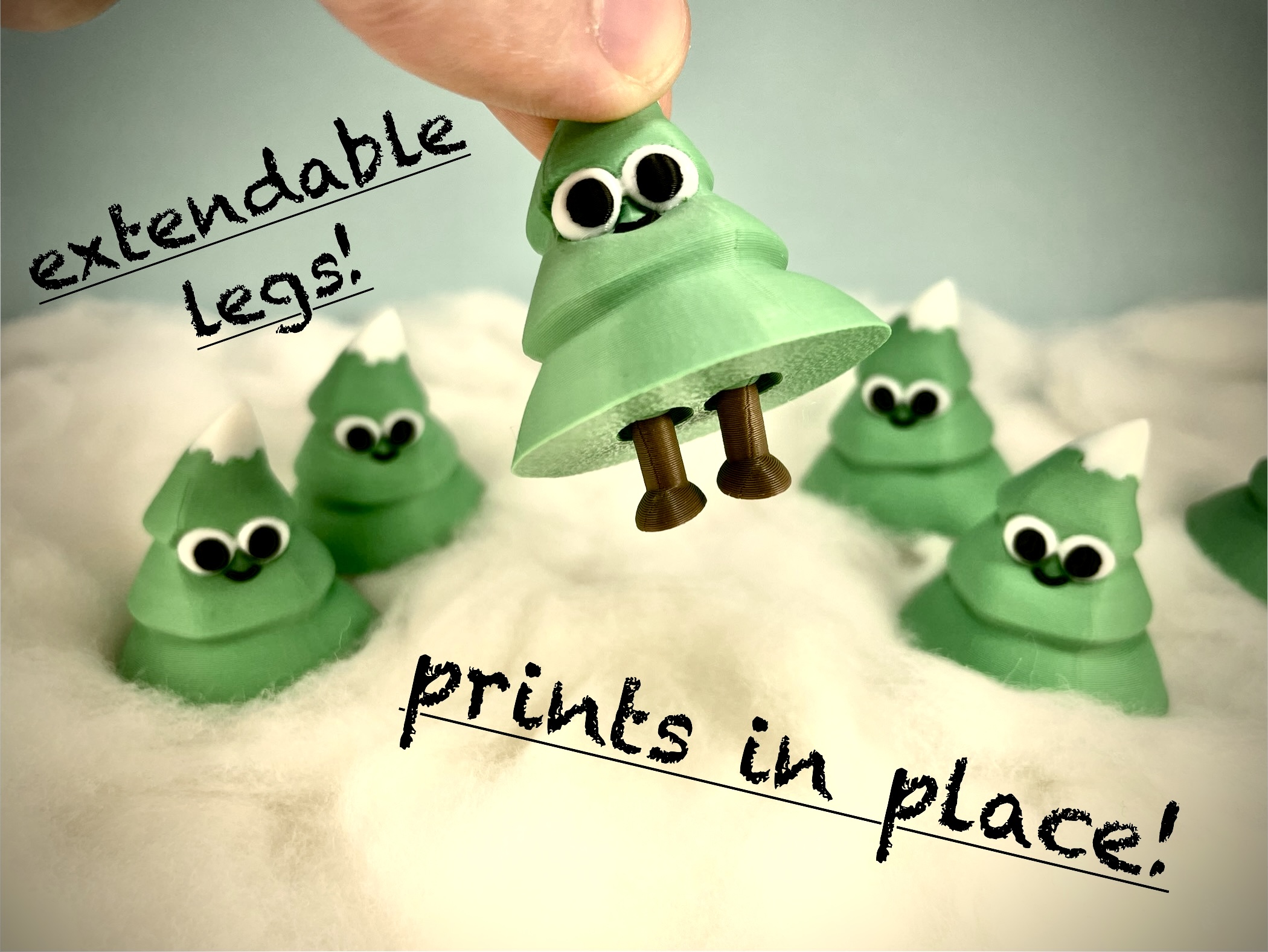 Christmas tree | wobbling legs | print in place by PeliX3D | Download ...